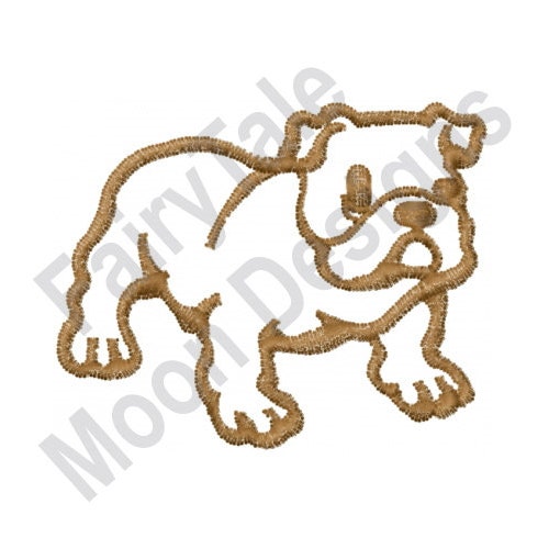 English Bulldog Machine Embroidery Design Bulldog Head - Etsy