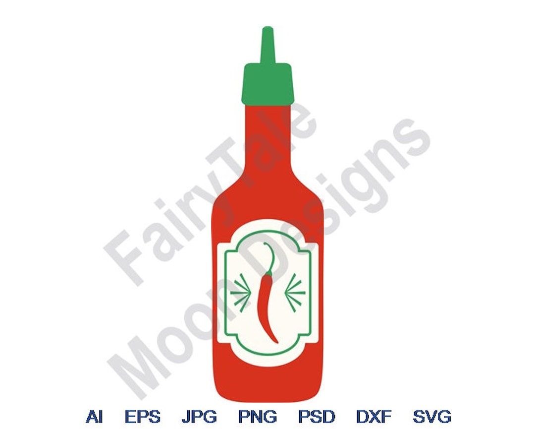 Hot Pepper Sauce - Svg, Dxf, Eps, Png, Jpg, Vector Art, Clipart, Cut ...