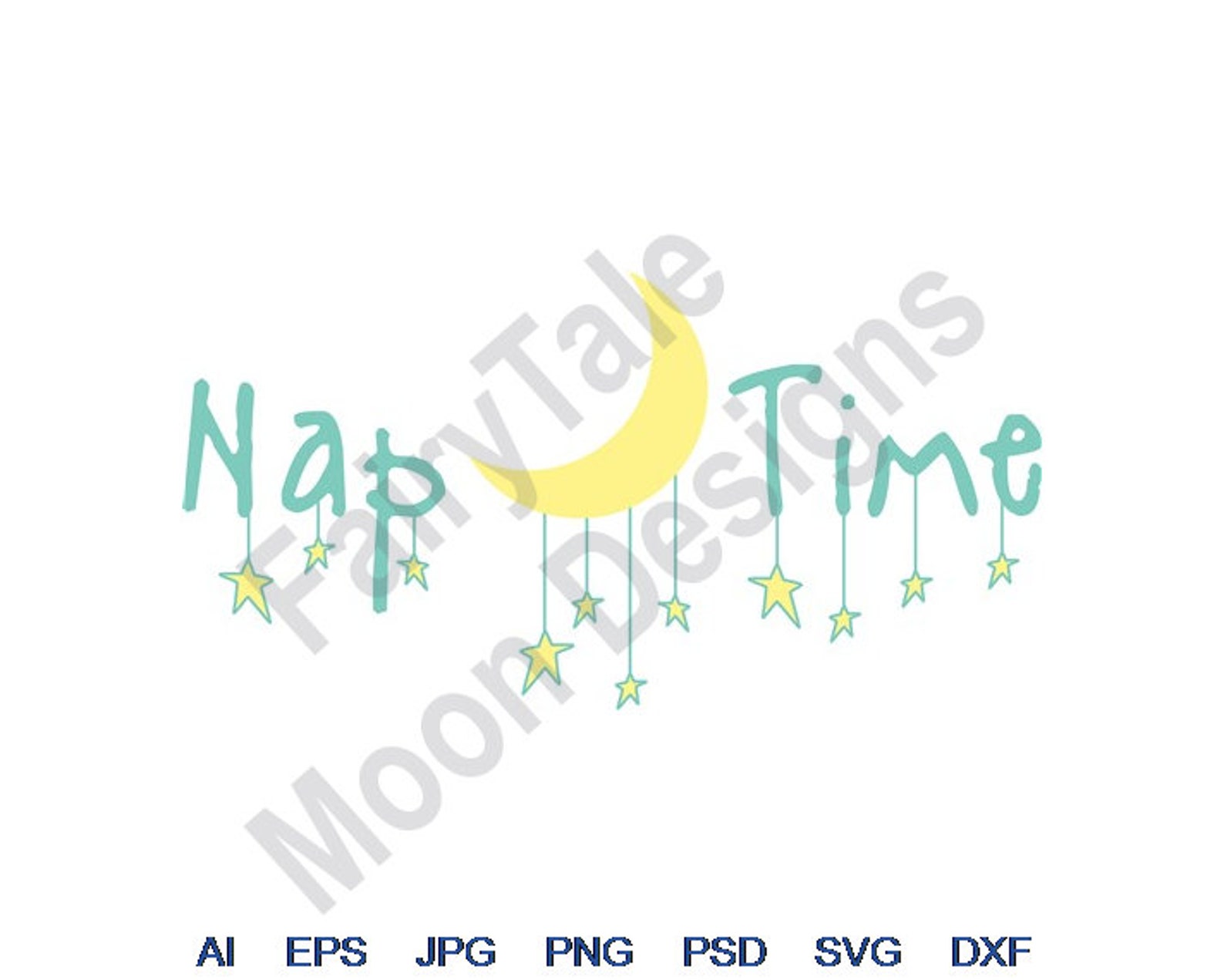 Nap Time Svg Dxf Eps Png Jpg Vector Art Clipart Cut | Etsy