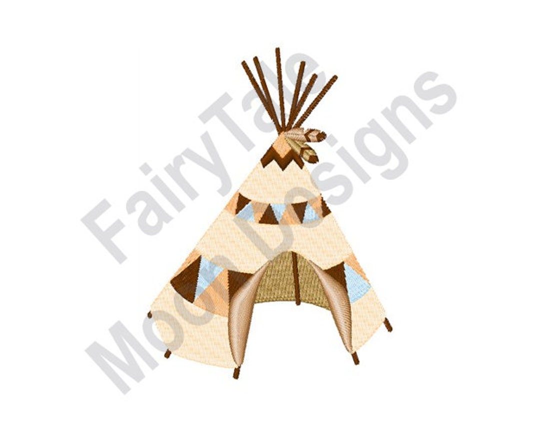 Native American Teepee - Machine Embroidery Design, Tipi Tent ...