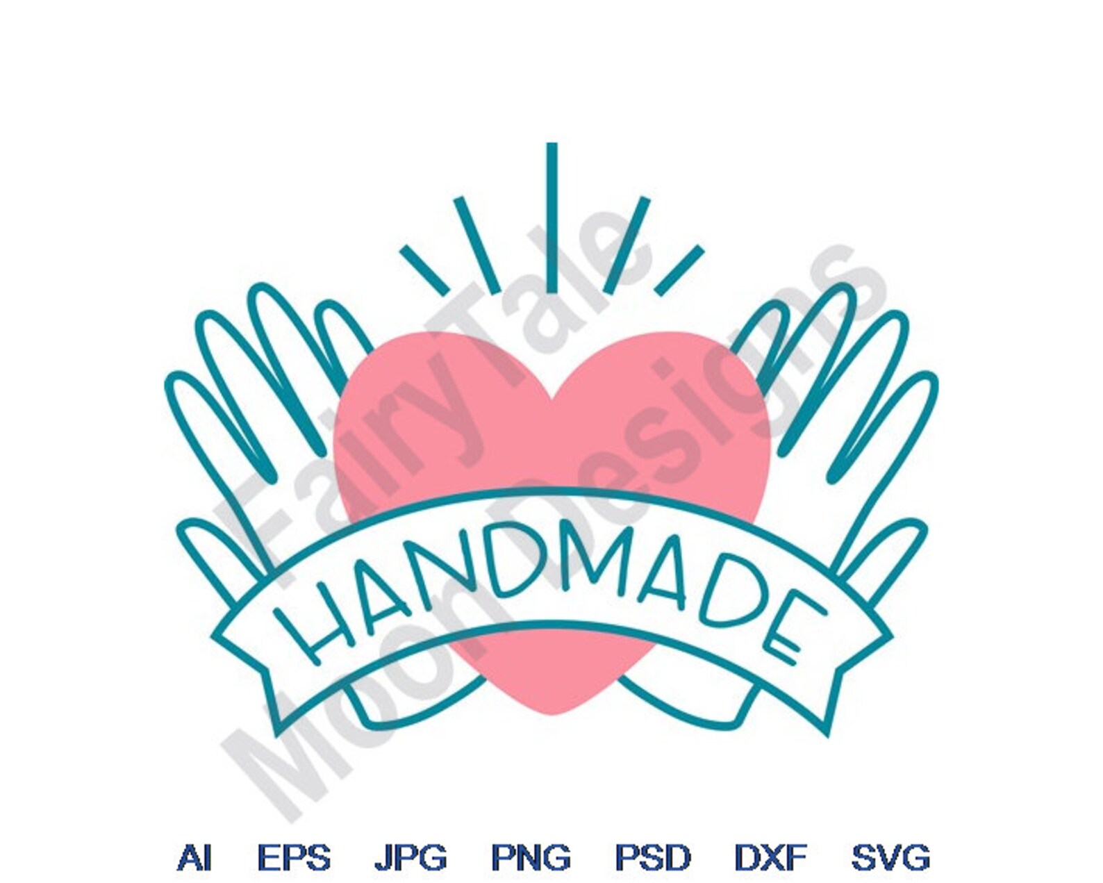Handmade Svg Dxf Eps Png Jpg Vector Art Clipart Cut | Etsy