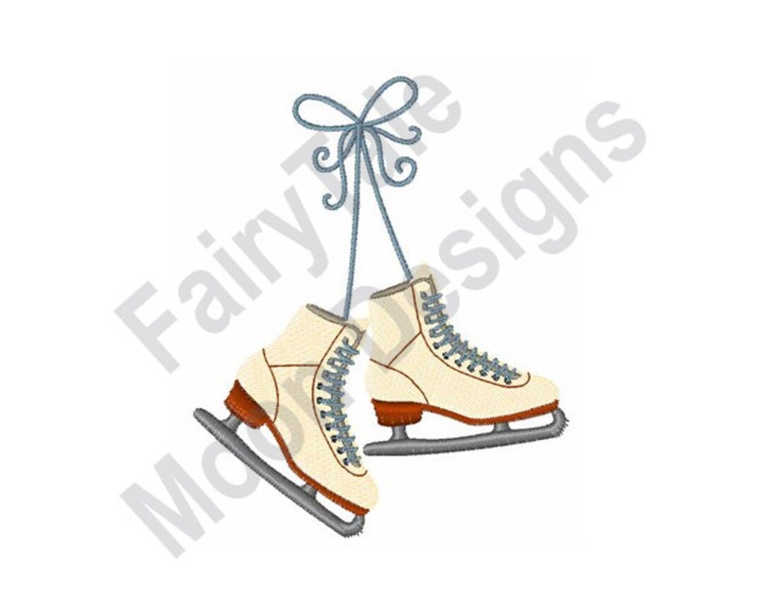 Figure Skates - Machine Embroidery Design, Ice Skating Embroidery ...