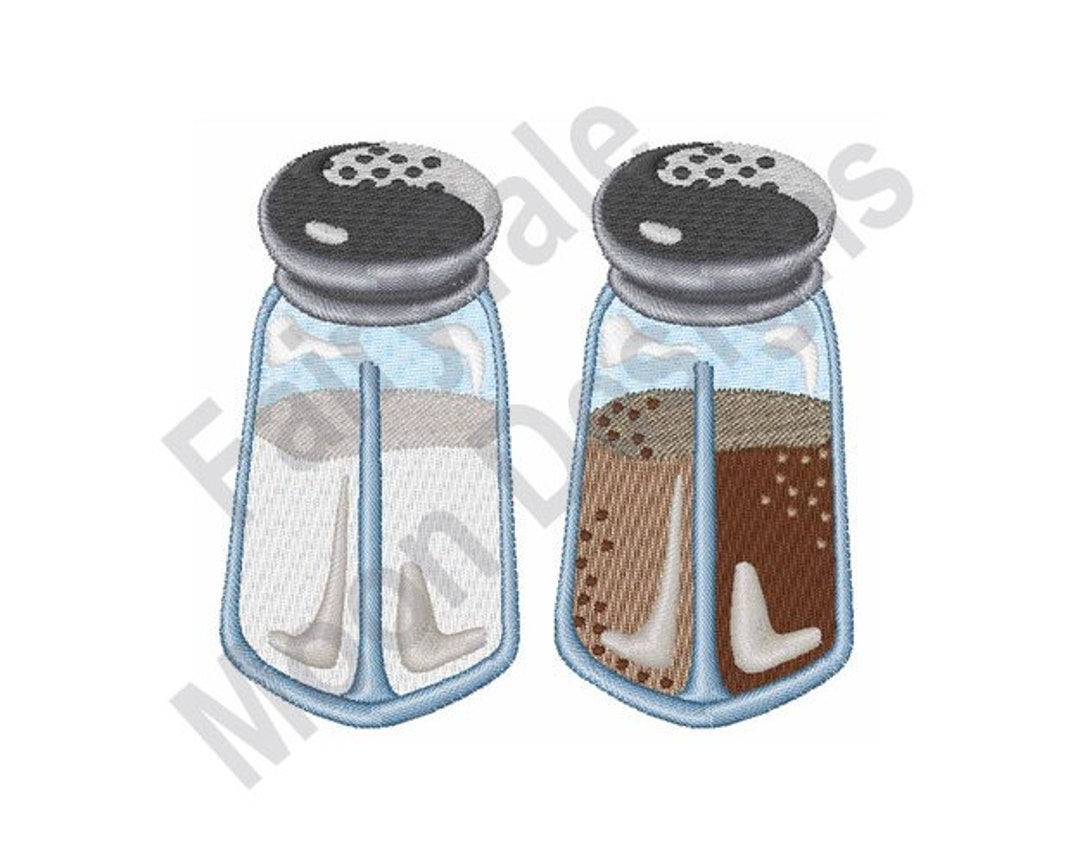 Salt & Pepper Shakers - Machine Embroidery Design, Salt and Pepper Pots ...