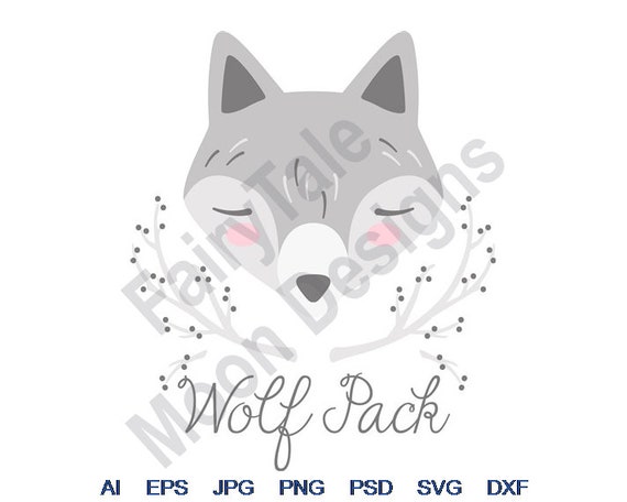 Wolf Pack Svg Dxf Eps Png Jpg Vector Art Clipart Cut | Etsy