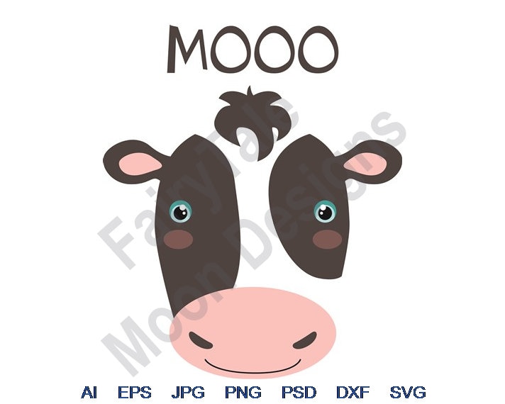 Mooo Svg Dxf Eps Png Jpg Vektor-Kunst Clipart | Etsy