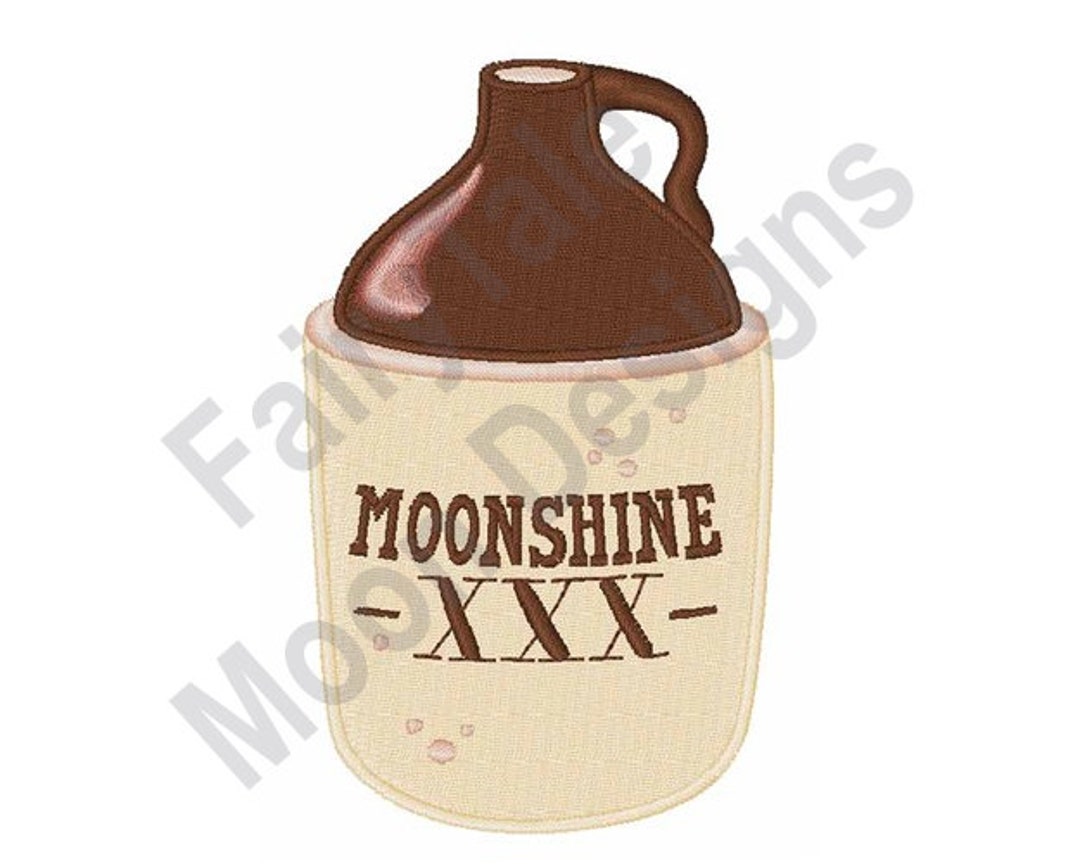 Moonshine XXX - Machine Embroidery Design, Moonshine Whiskey Jug ...