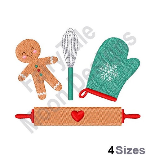 Cookie Baking Crew Machine Embroidery Design Christmas - Etsy
