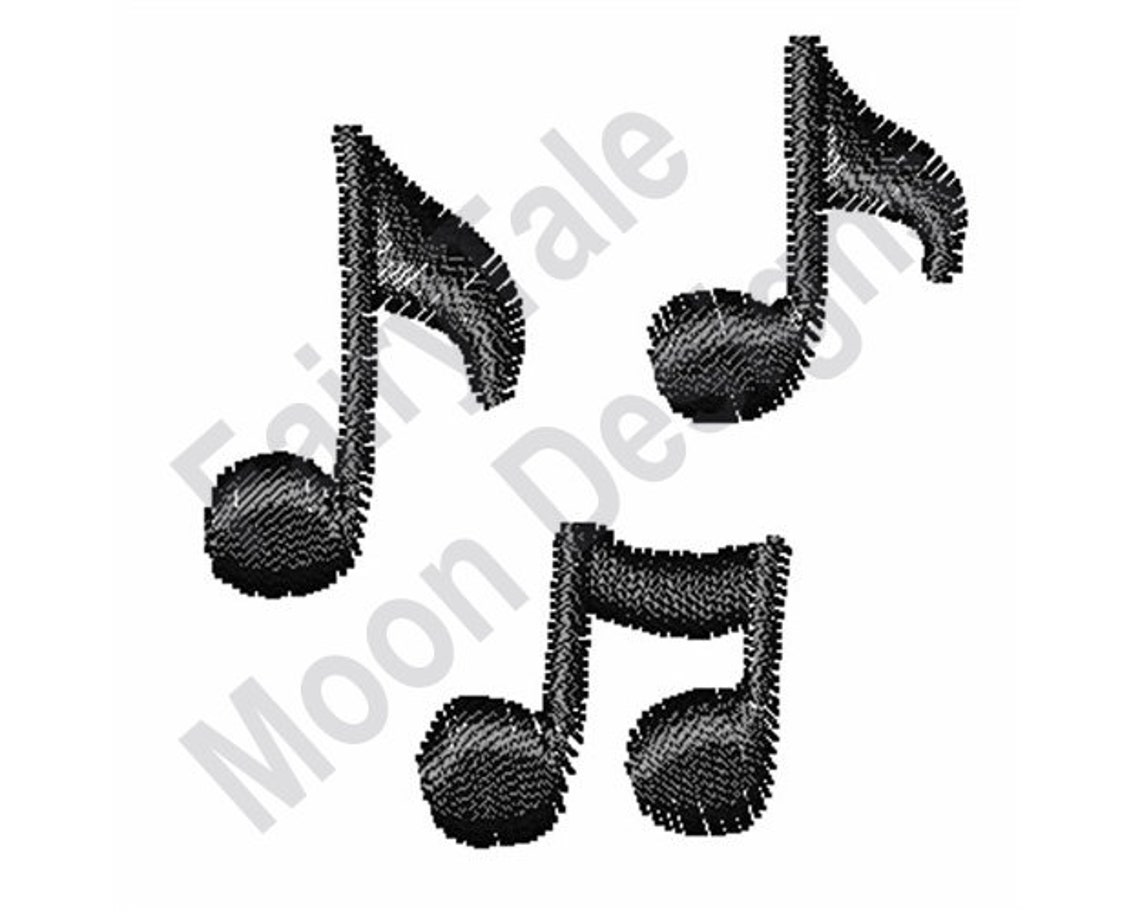 Music Notes Machine Embroidery Design Musical Notes - Etsy