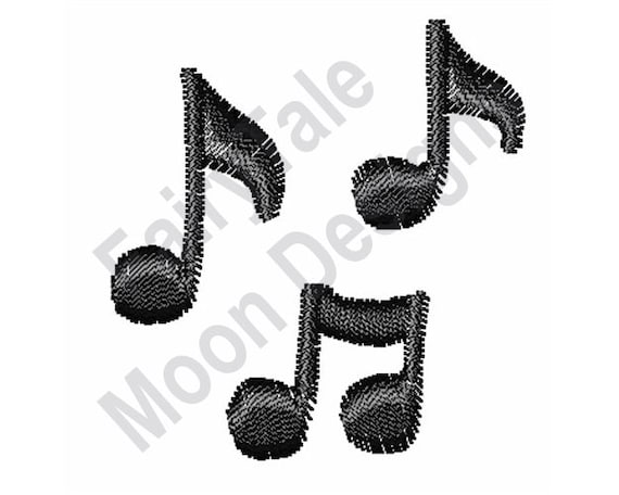 Music Notes Machine Embroidery Design Musical Notes - Etsy