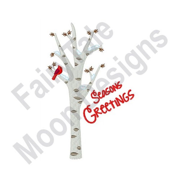 Birch Tree Machine Embroidery Design - Etsy