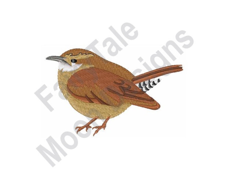 Great Wren Machine Embroidery Design Wren Embroidery - Etsy