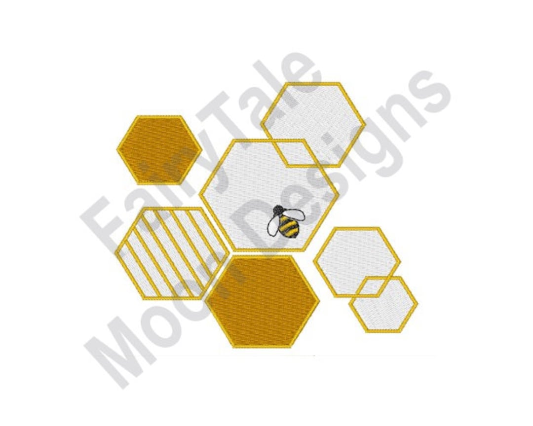 Honeycomb - Machine Embroidery Design, Honeybee Embroidery Design ...