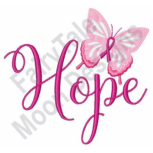 Breast Cancer Hope Machine Embroidery Design Cancer - Etsy