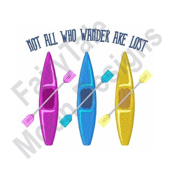 Kayak Embroidery Pattern - Etsy