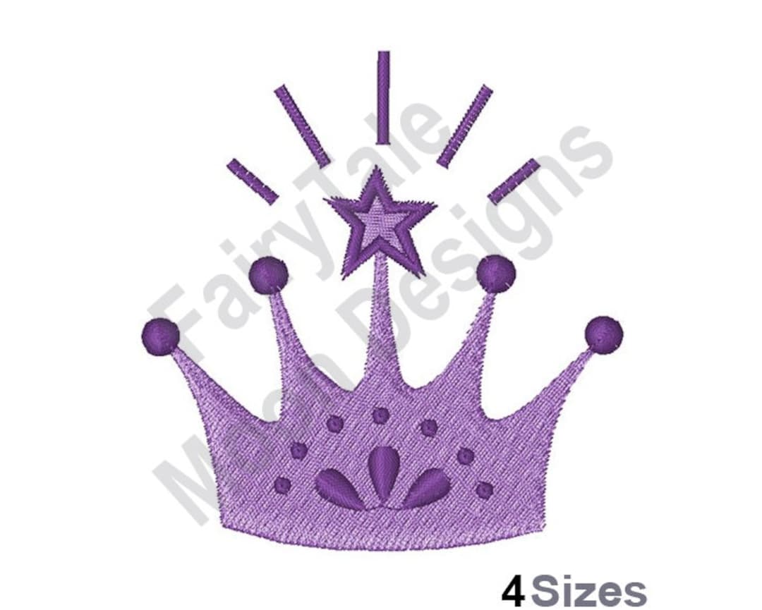 Princess Crown Machine Embroidery Design Royal Crown - Etsy