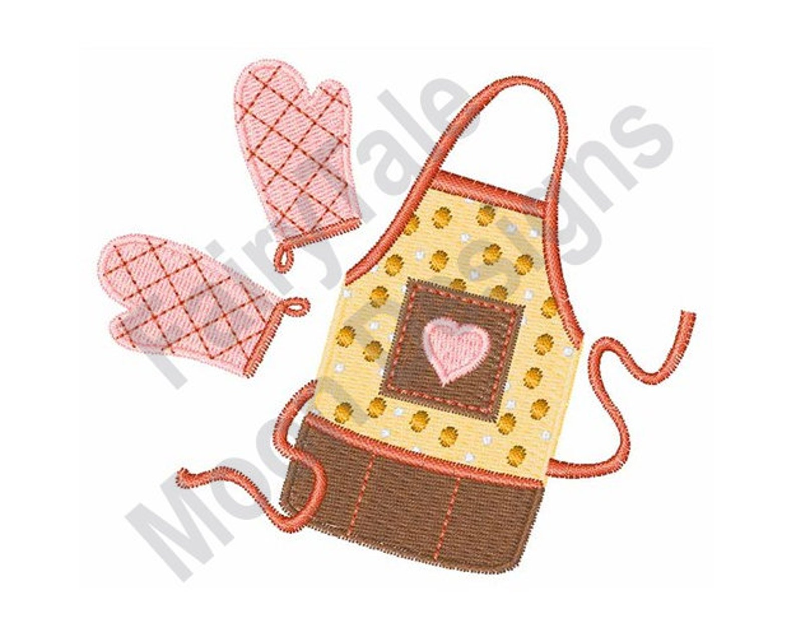Apron & Mitt Machine Embroidery Design Kitchen Cooking - Etsy