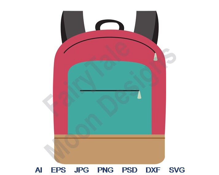 Backpack Svg Dxf Eps Png Jpg Vector Art Clipart Cut - Etsy