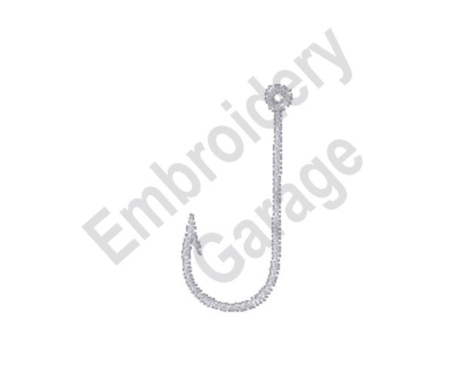 Fish Hook Machine Embroidery Design Fishing Hook Embroidery - Etsy