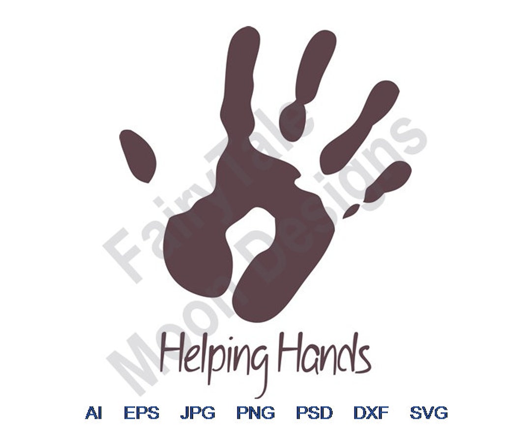 Helping Hands Svg Dxf Eps Png Jpg Vector Art Clipart - Etsy
