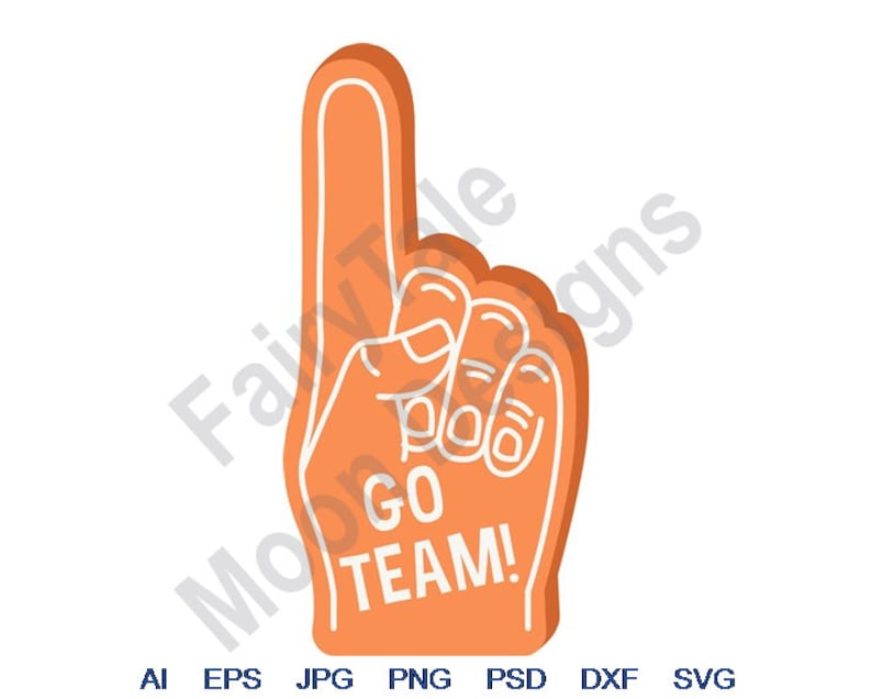 Go Team Svg Dxf Eps Png Jpg Vector Art Clipart Cut - Etsy