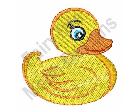 Rubber Ducky Machine Embroidery Design Bath Time Rubber | Etsy