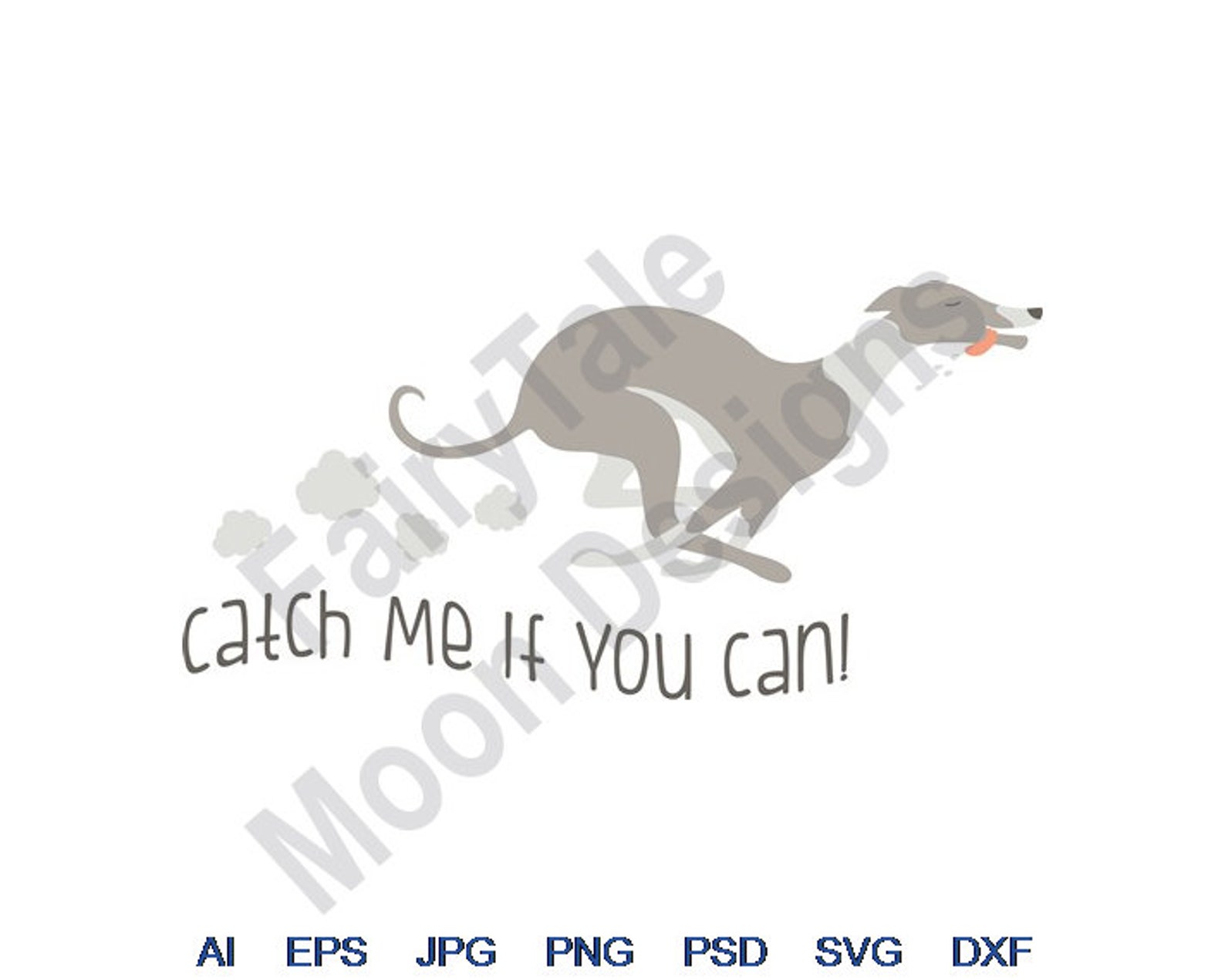 Catch Me If You Can Svg Dxf Eps Png Jpg Vector Art | Etsy