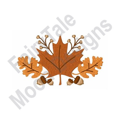 Autumn Leaves Machine Embroidery Design Fall Leaf - Etsy