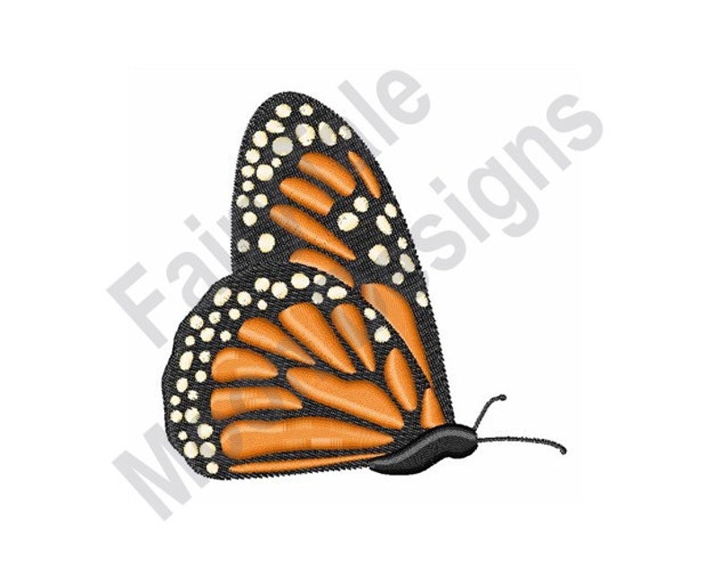 Monarch Butterfly Machine Embroidery Design Monarch | Etsy