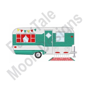 Camper -machine Embroidery Design, Travel Trailer Embroidery Pattern ...
