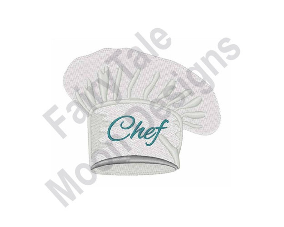 Chef's Hat Machine Embroidery Design Kitchen Hat | Etsy