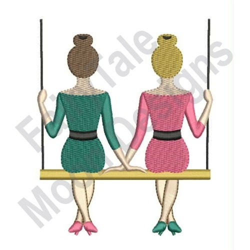 Friends 2 Machine Embroidery Design - Etsy