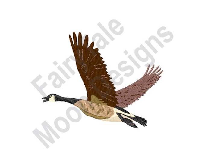 Canadian Goose Machine Embroidery Design Canada Goose - Etsy