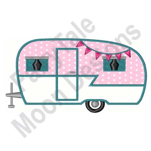 Camper Applique - Etsy