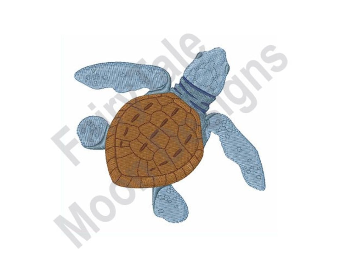 Sea Turtle - Machine Embroidery Design, Baby Turtle Embroidery Pattern ...