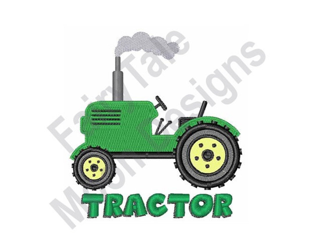 Tractor Machine Embroidery Design, Farming Tractor Embroidery Pattern ...