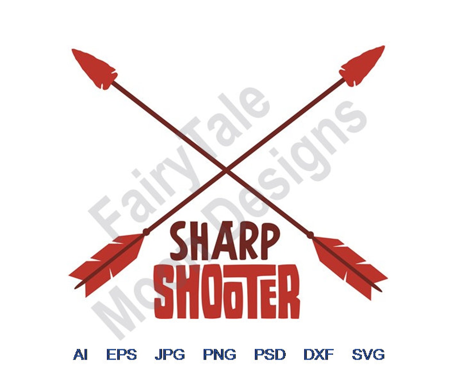Sharp Shooter Svg Dxf Eps Png Jpg Vector Art Clipart - Etsy