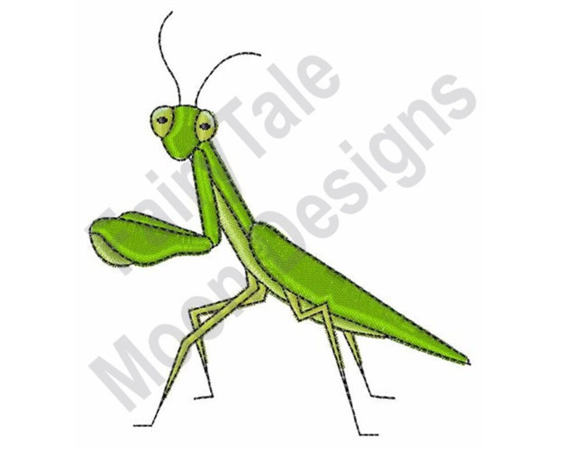 Praying Mantis Machine Embroidery Design Praying Mantis - Etsy