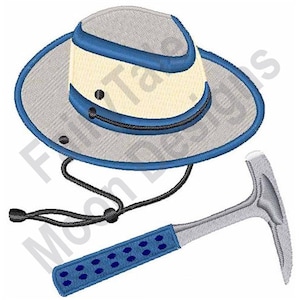 Paleontologist Tools - Machine Embroidery Design, Paleontologist Hat ...