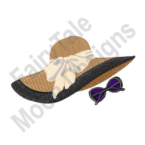 Summer Hat Machine Embroidery Design Straw Beach Hat - Etsy