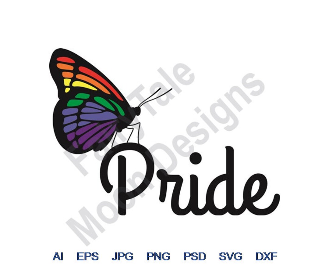 Pride Svg, Dxf, Eps, Png, Jpg, Vector Art, Clipart, Cut File, Rainbow ...