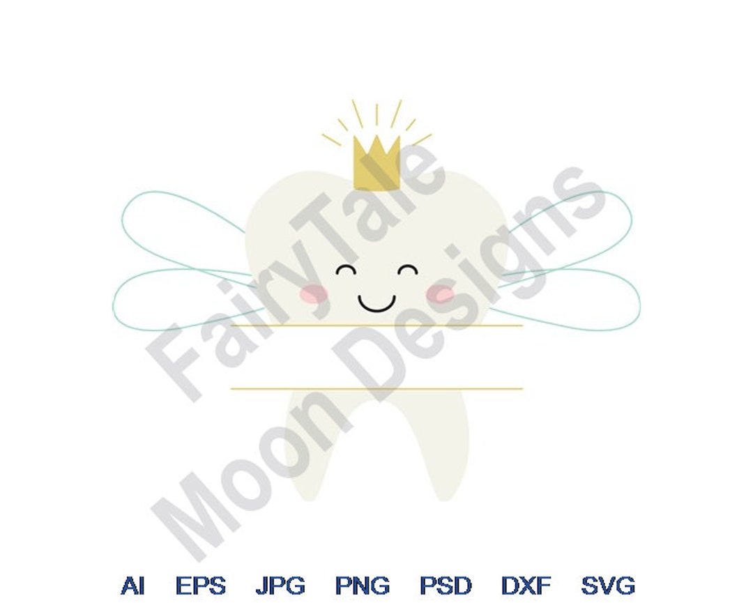 Tooth Fairy Name Drop - Svg, Dxf, Eps, Png, Jpg, Vector Art, Clipart ...