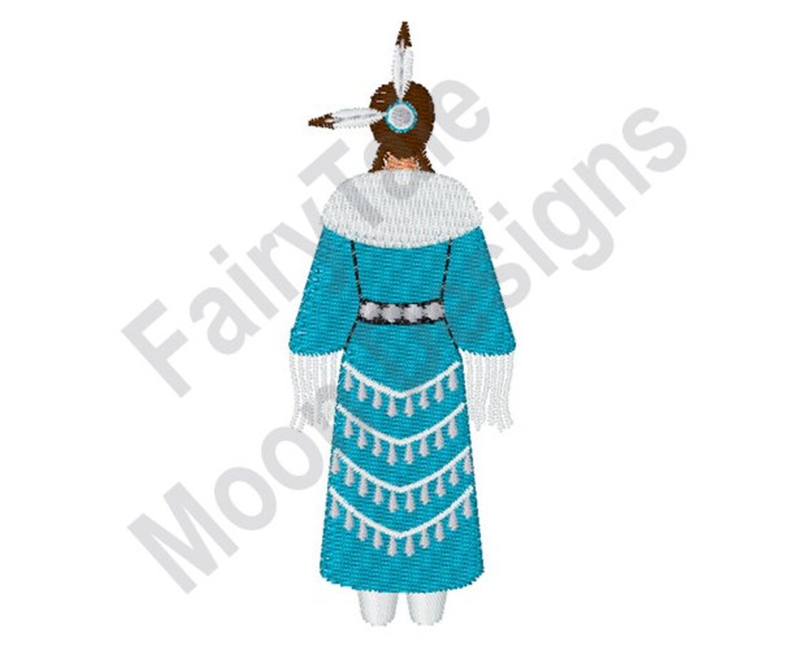 Native American Woman - Machine Embroidery Design, Tribal Indian ...