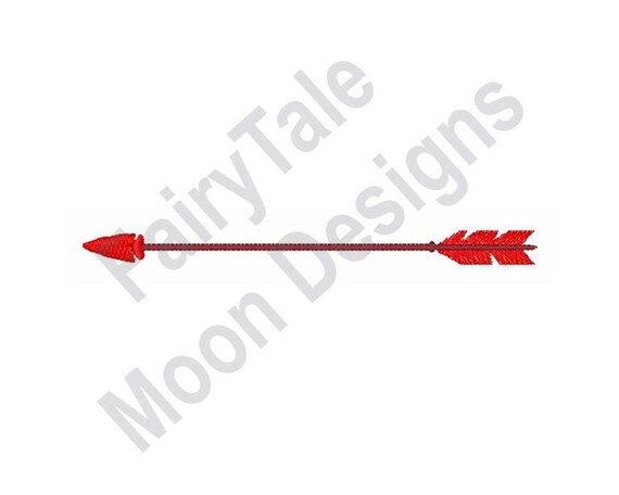 Red Arrow Machine Embroidery Design Archery Embroidery | Etsy