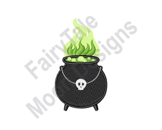 Witch Cauldron Machine Embroidery Design Witches Cauldron | Etsy