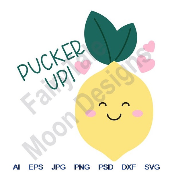 Pucker up Lemon Png - Etsy
