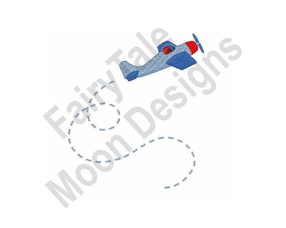 Flying Toy Airplane Machine Embroidery Design Toy Plane - Etsy