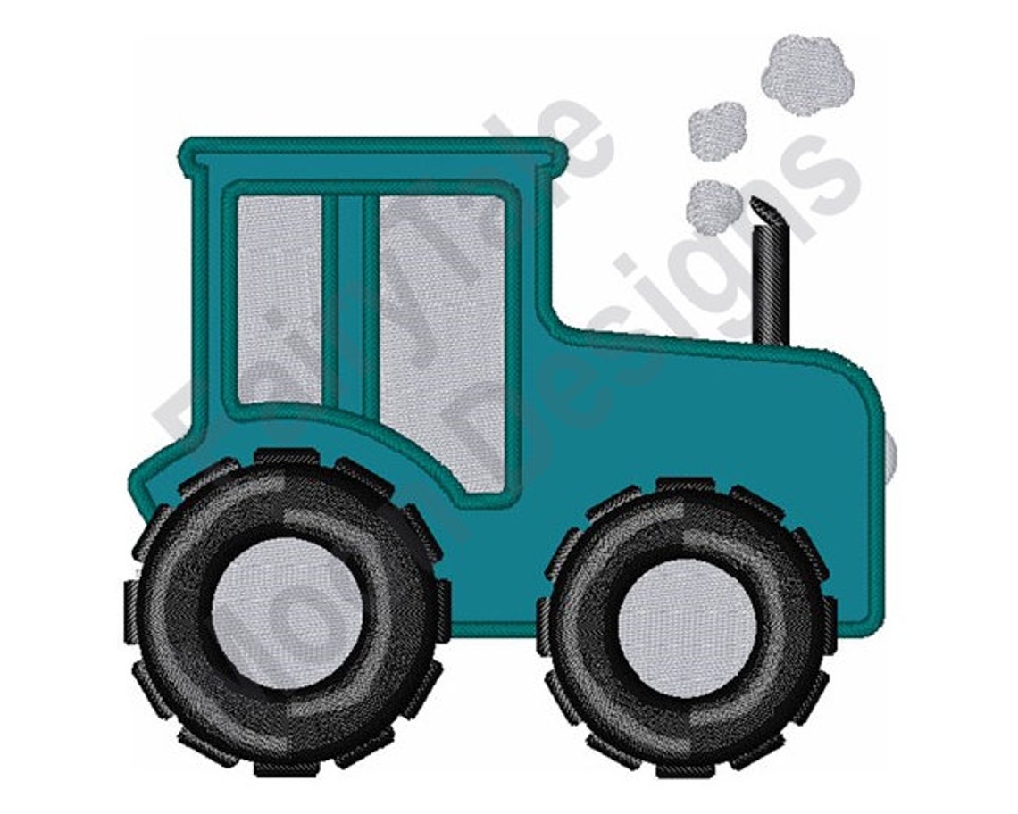 Farm Tractor Machine Embroidery Design Farming Tractor - Etsy