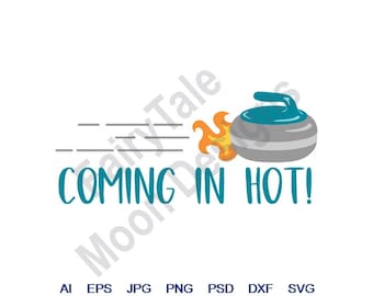 Curling Stone Svg - Etsy