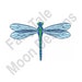Blue Dragonfly - Machine Embroidery Design, Dragonfly Embroidery ...
