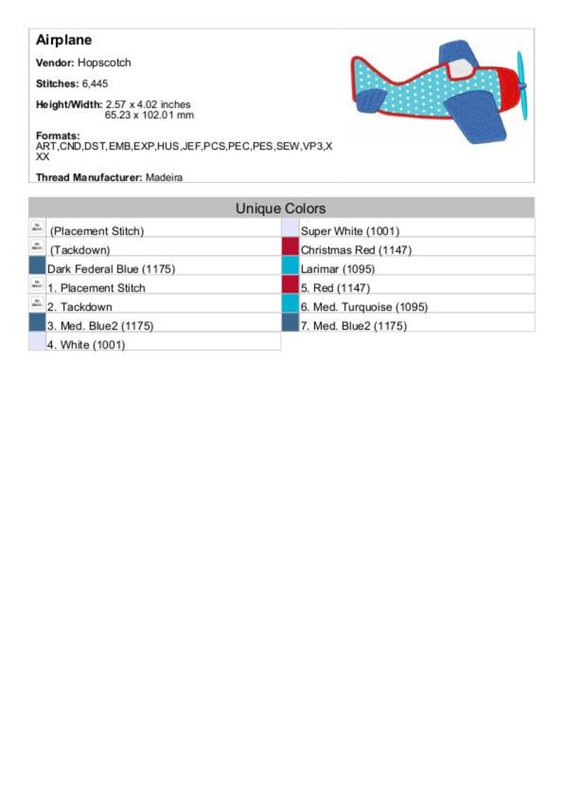 Toy Airplane Applique Machine Embroidery Design Children | Etsy